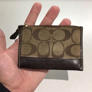 Coach | Bags | Coach Small Leather Monogram Keychain Wallet | Poshmark